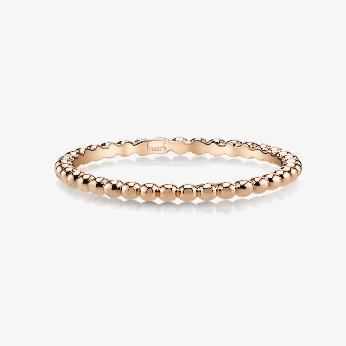 Husar's House of Fine Diamonds. 14K Yellow Gold Stackable Bead Band
